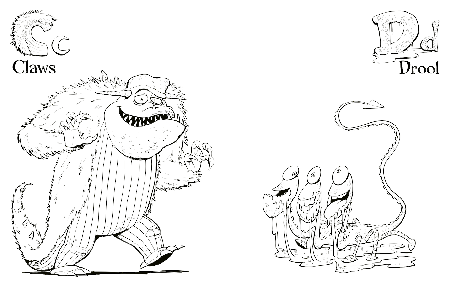 My Monster Alphabet Coloring Book - Flashlight Press